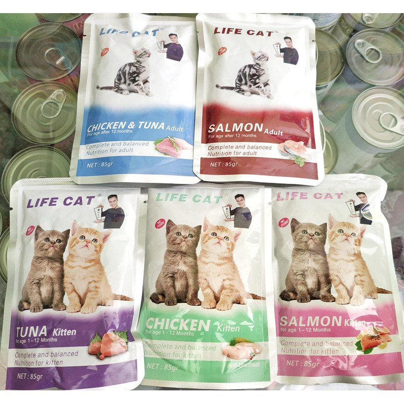 Jual Lifecat Pouch Sachet 85 gram Makanan Kucing Wetfood Life cat ...