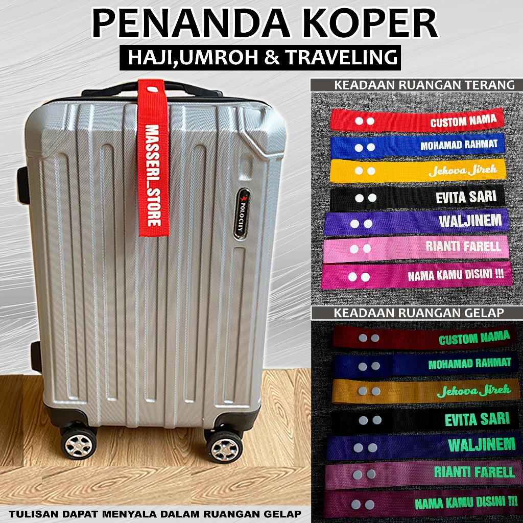 Jual Masseri - Gantungan Penanda Nama Tas umrah haji / Koper Luggage ...
