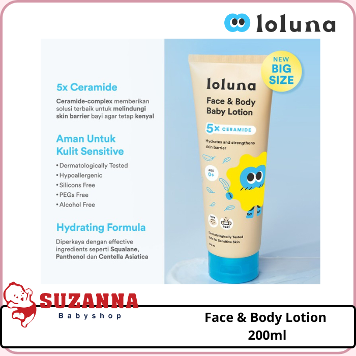 Jual Loluna Face & Body Lotion 200ml | Shopee Indonesia