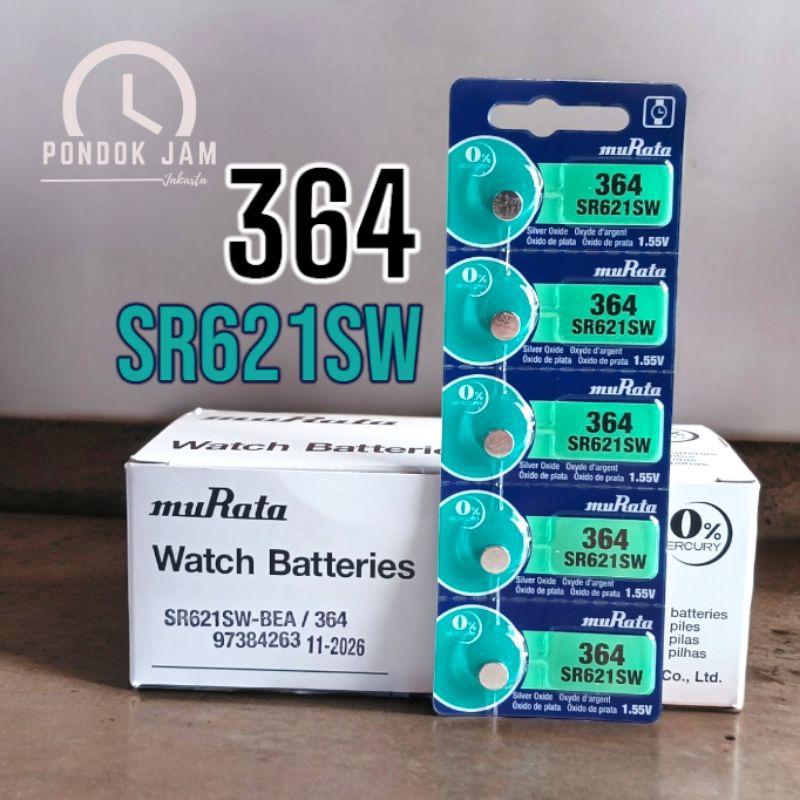 Jual Baterai Jam Tangan Murata SR621SW (364) Original | Shopee Indonesia