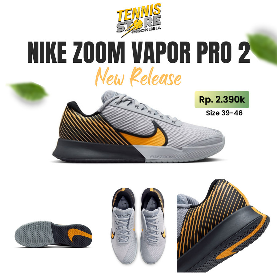 Jual Nike Court Air ZOOM VAPOR PRO 2 / Wolf Grey | Shopee Indonesia
