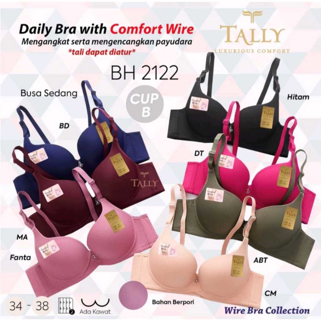 Jual TALLY BRA BH 2122 | CUP B | SEMI SEAMLES BERPORI | ADA KAWAT ...