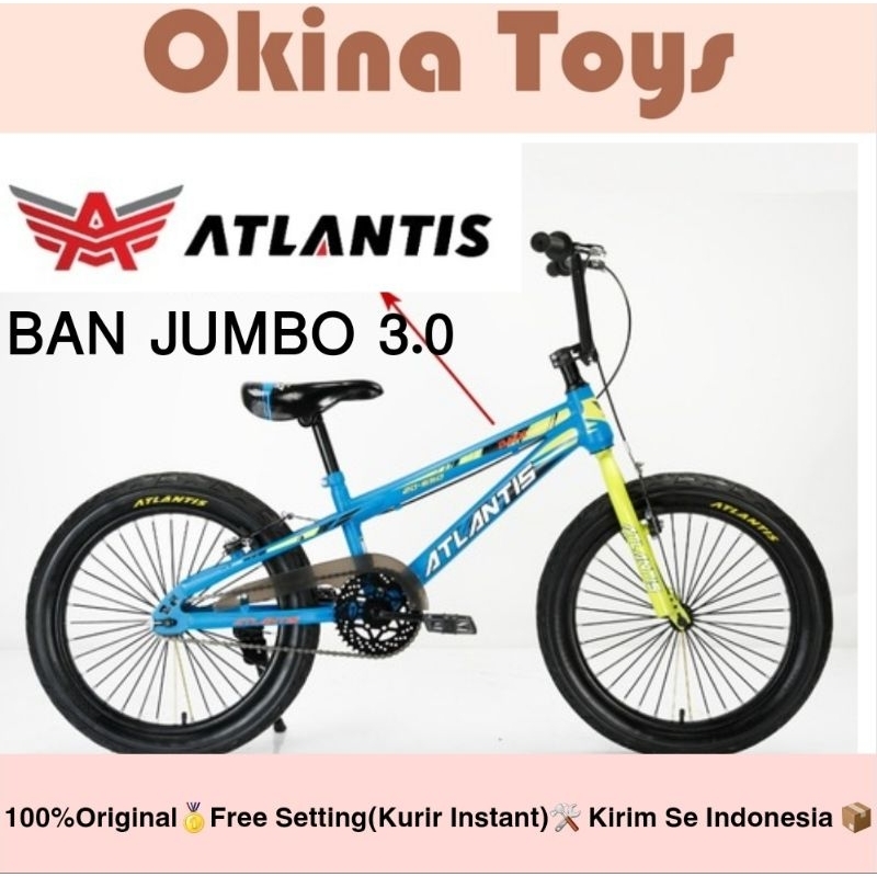Jual (GOJEK/CARGO) Sepeda Bmx Atlantis 20 inch JUMBO 3.0 Sepeda anak ...