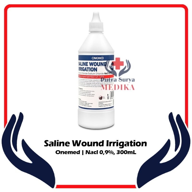 Jual Saline Wound Irrigation OneMed 300ml Cairan Irigasi/Pembersih Luka | Shopee Indonesia