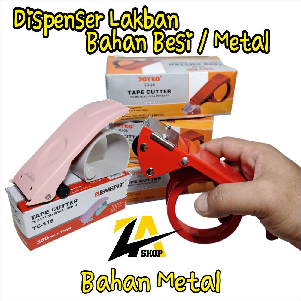 Jual PEMOTONG LAKBAN / DISPENSER LAKBAN BESI TD - 2S JOYKO & BENEFIT TC ...