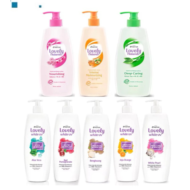Jual EMERON LOVELY WHITE UV GLOW & BRIGHT BODY LOTION | NATURAL SERIES ...
