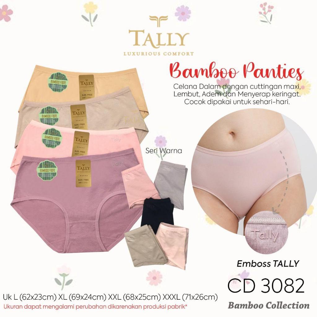 Jual CD TALLY 3082 POLOS BAHAN BAMBU - Celana dalam maxi Tally 3082 bamboo panties TALLY- CD ...