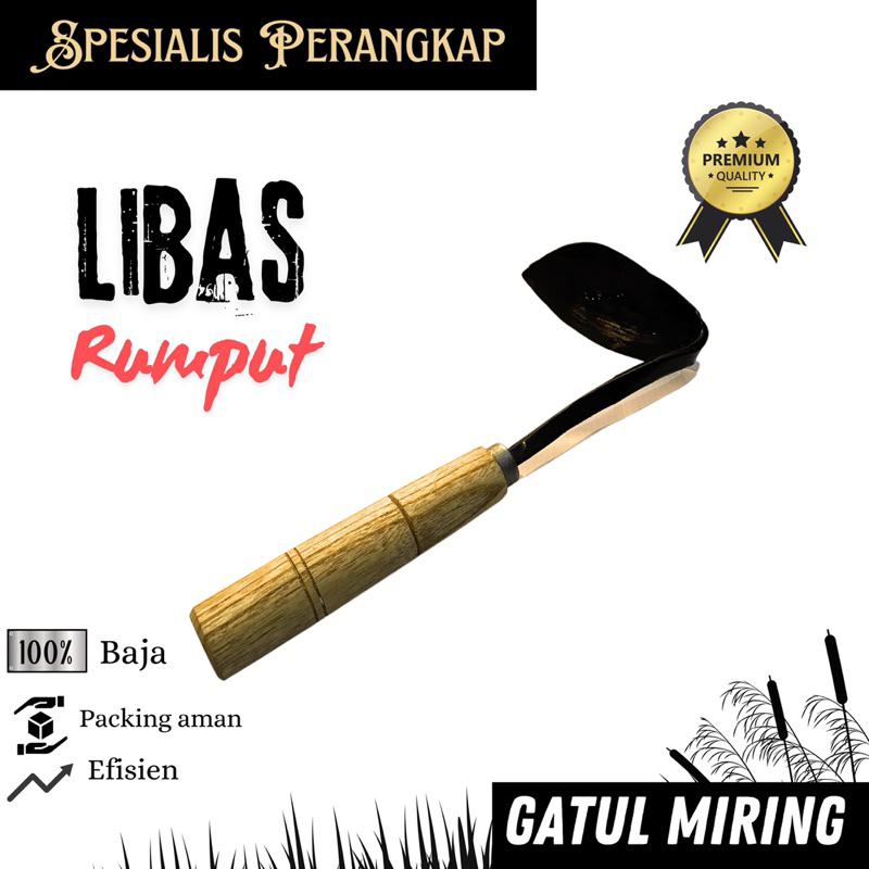 Jual Gatul Rumput | cangkul miring 30cm | koret rumput Bahan Baja asli ...