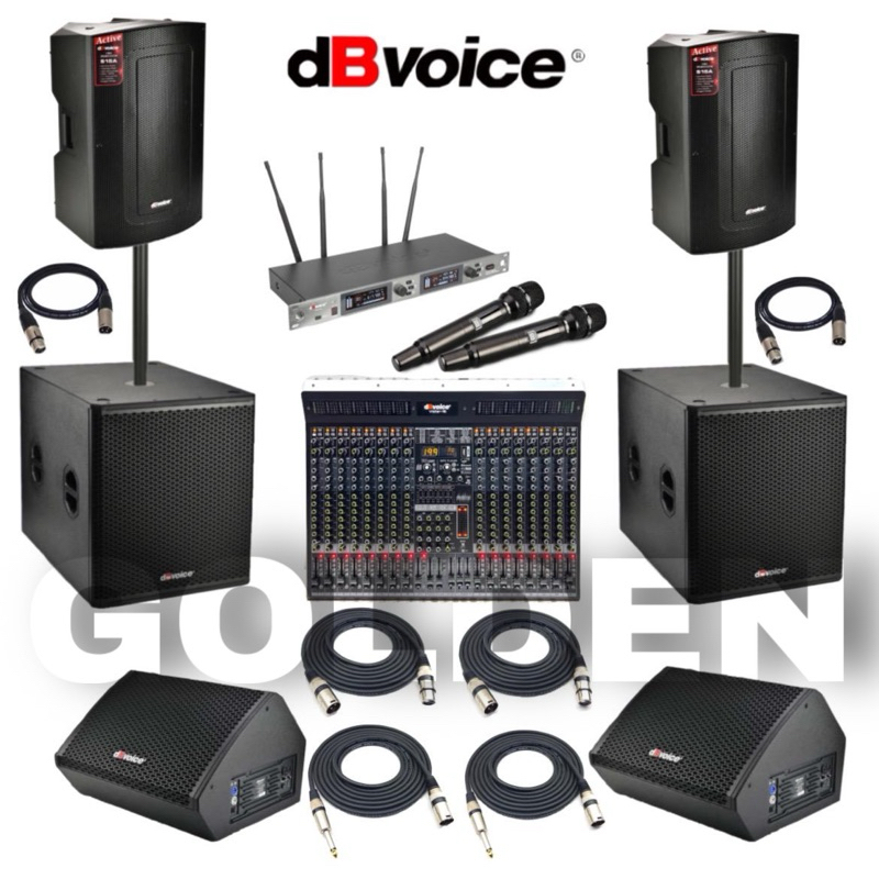 Jual Paket Sound System dBvoice S15A + X18SA + AMS-15A Original 15 inch ...