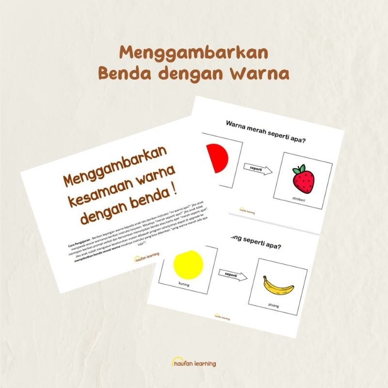 Jual Flashcard Mengambarkan Benda Dengan Warna - Stimulasi Bicara Anak ...