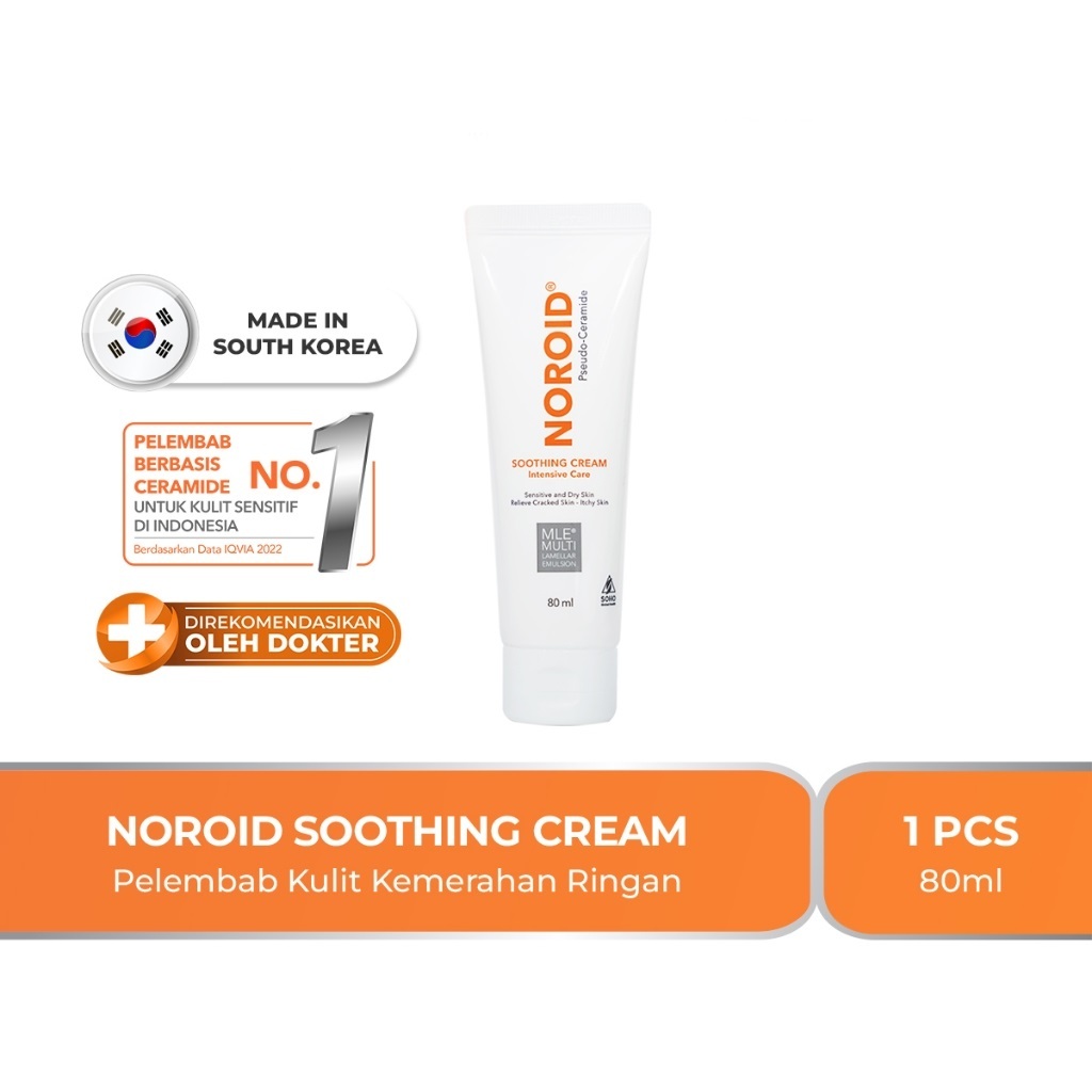 Jual Noroid Cream 80 ml - Noroid Soothing Cream Pelembab Kulit Sensitif ...