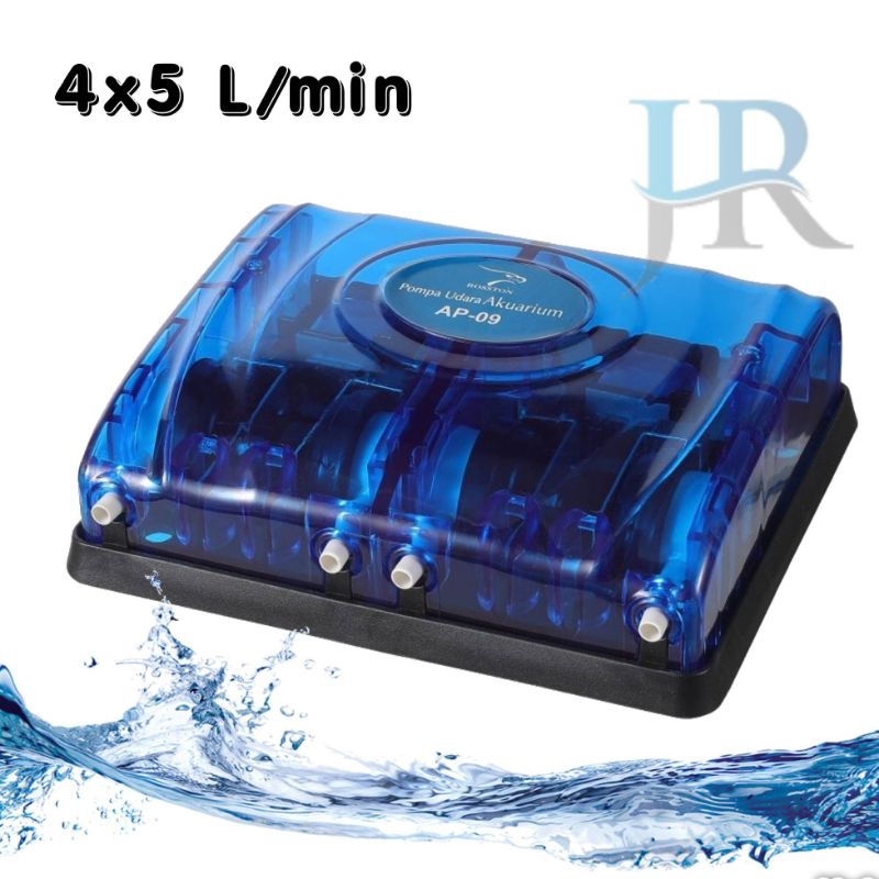 Jual Pompa udara aerator air pump aquarium 4 lubang Rosston AP 09 | Shopee Indonesia