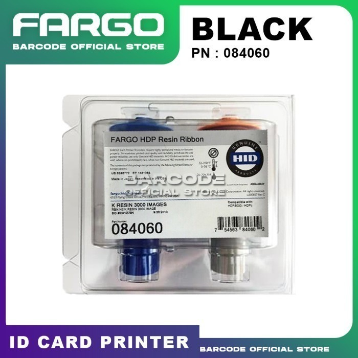 Jual Ribbon FARGO HDP5000 RIBBON PN 084060 / 84060 Black Hitam ( 3.000 ...