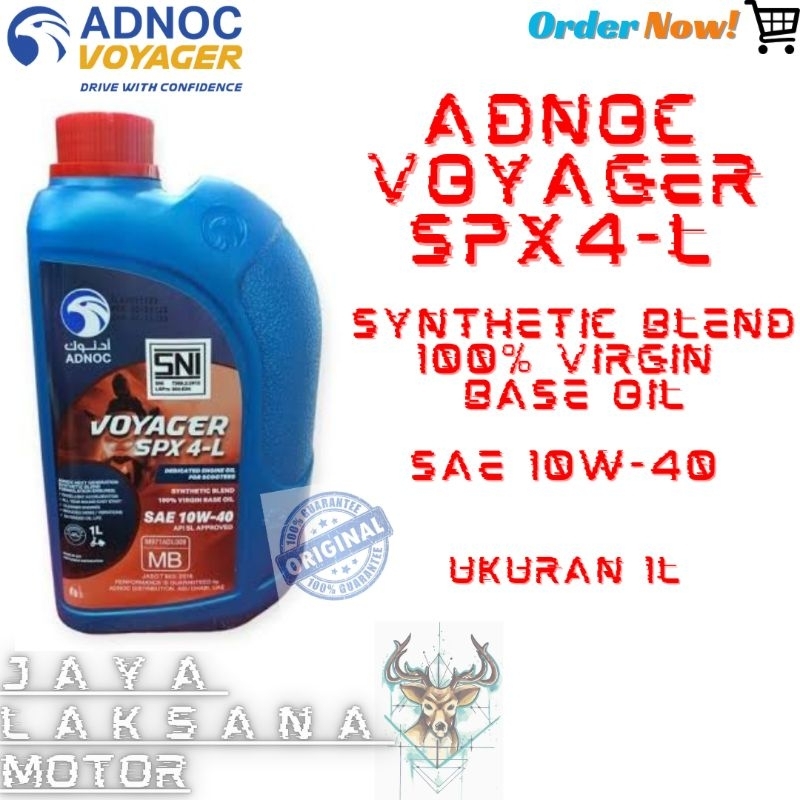 Jual ADNOC VOYAGER SPX4L SPX4-L SPX 4L 10W40 10W 40 10W-40 OLI MESIN ...