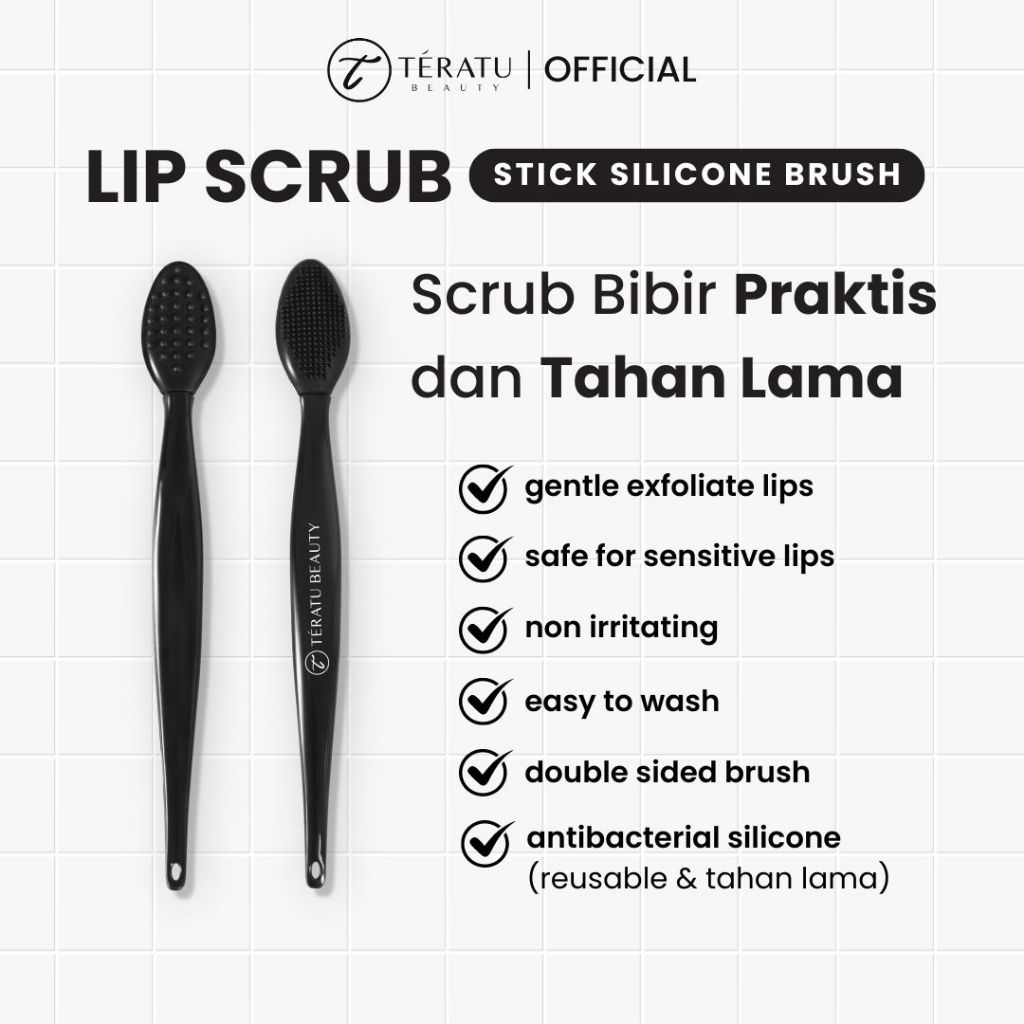 Jual TERATU BEAUTY Lip Scrub Stick Silicone Brush (Scrub Bibir Praktis ...