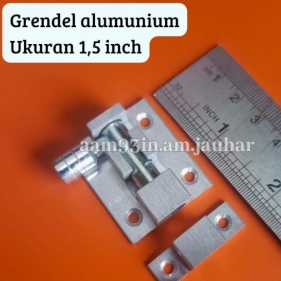Jual Grendel 1,5" inchi 1½" inch Kecil Alumunium Nium Jendela Kandang ...