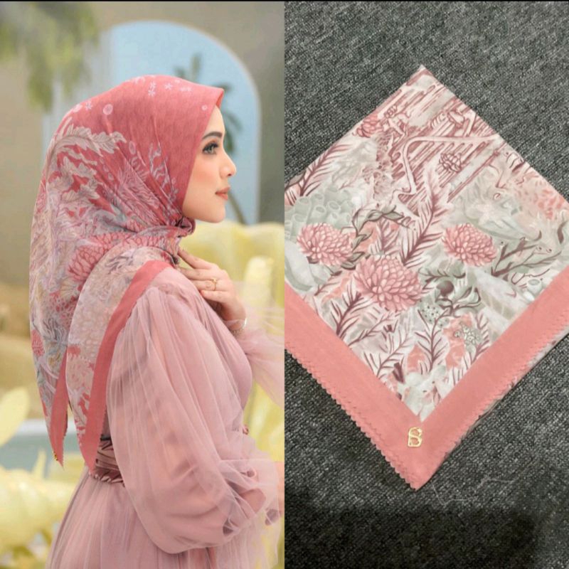 Jual Hijab Buttonscarves Jilbab Segi Empat Buttonscarves | Shopee Indonesia