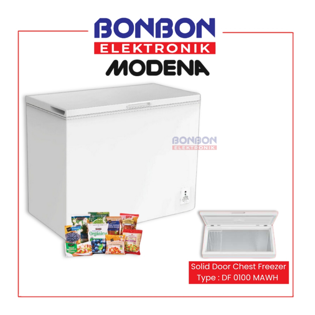 Jual Modena DOMO Chest Freezer 100L DF 0100 MAWH / Freezer Box DF-0100 ...