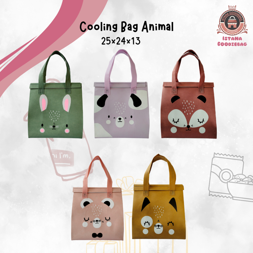 Jual NEW !! Cooling Bag Bahan Spunbond Tas Makanan Anti Air Tas Bekal ...