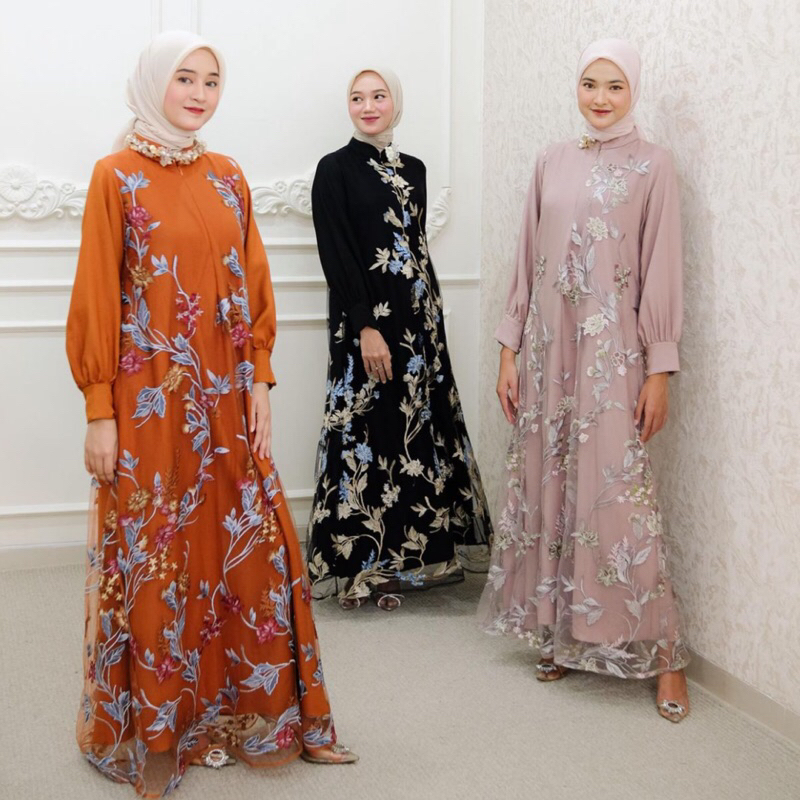 Jual emie floral dress CHG836 | CORDY (variasi pilih warna, penempatan ...