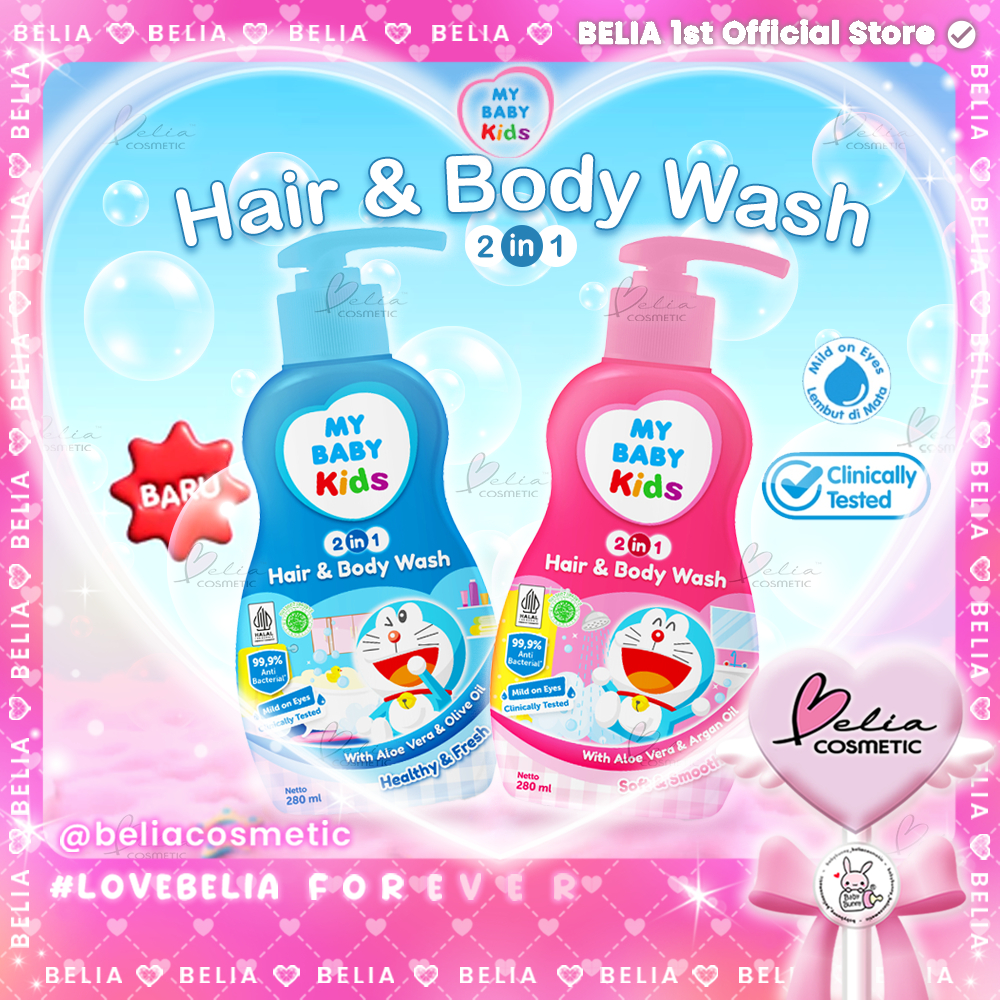 Jual BELIA MY BABY KIDS 2in1 Hair&Body Wash 280mL | Kemasan PUMP ...