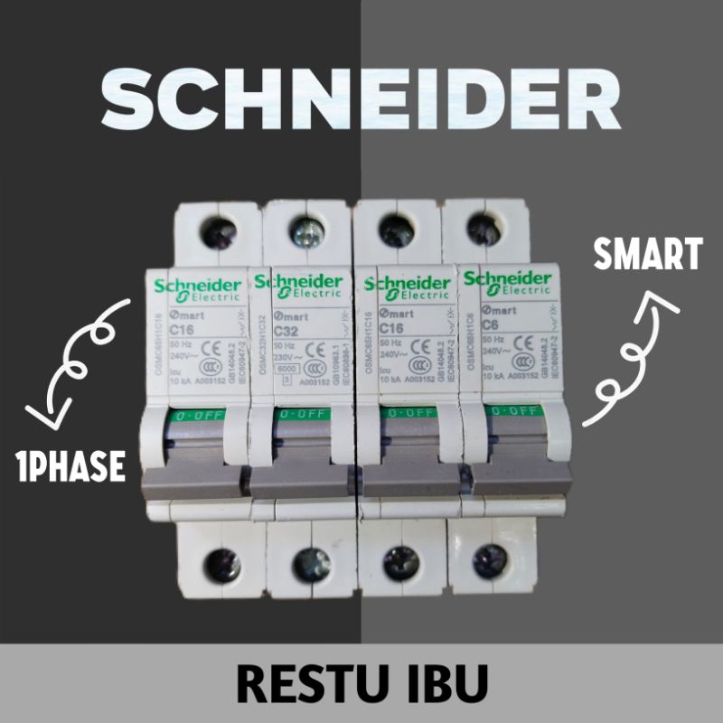 Jual MCB Schneider Smart 1 pas sama 2 pas barang ori dijamin normal ...