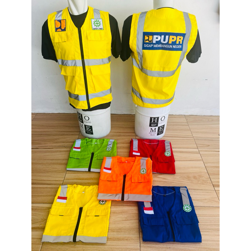Jual ROMPI SAFETY FIRST/bahan Kain super lembut SOFT DRILL|Rompi ...
