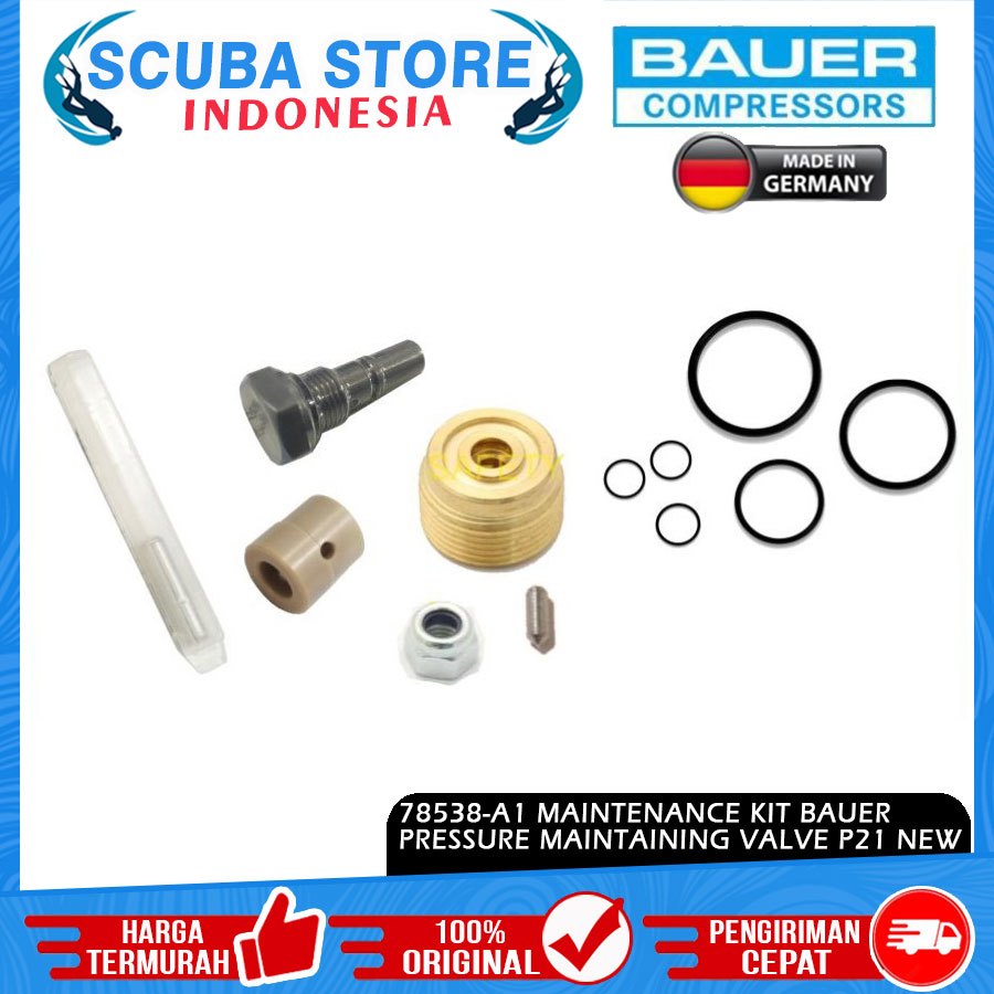 Jual 78538-A1 Spare Part Compressor Bauer Service Kit Pressure Maintaining Valve P21 Original ...