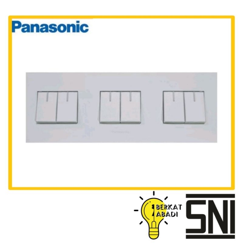 Jual SAKLAR TRIPLE SERI PANASONIC WHITE STYLE E | Shopee Indonesia