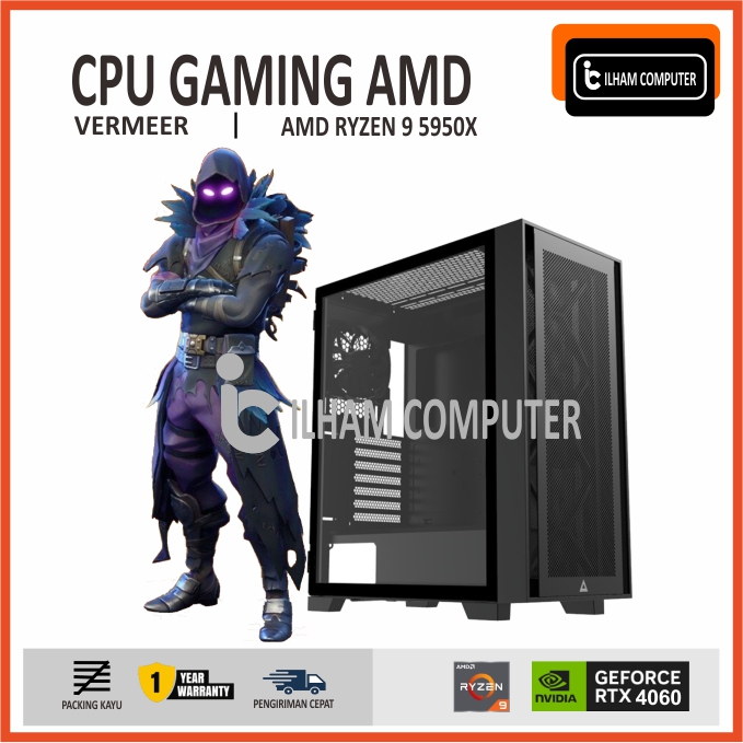 Jual PC GAMING AMD RYZEN 9 5950X VGA RTX4060 8GB DDR4 32GB RGB SSD NVME ...