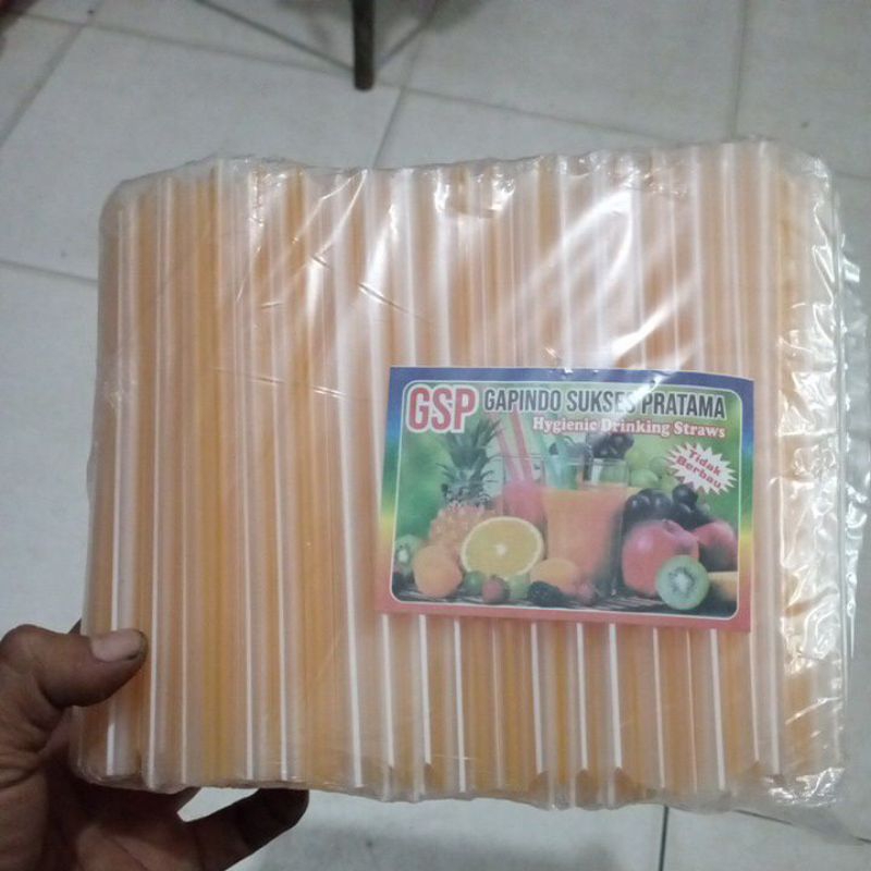 Jual sedotan bubble pipet minuman jus es campur drink ukuran 8mm isi ...