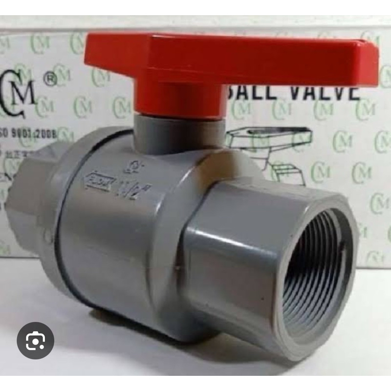 Jual Ball Valve PVC DRAT 3 INCH MERK CM | Shopee Indonesia