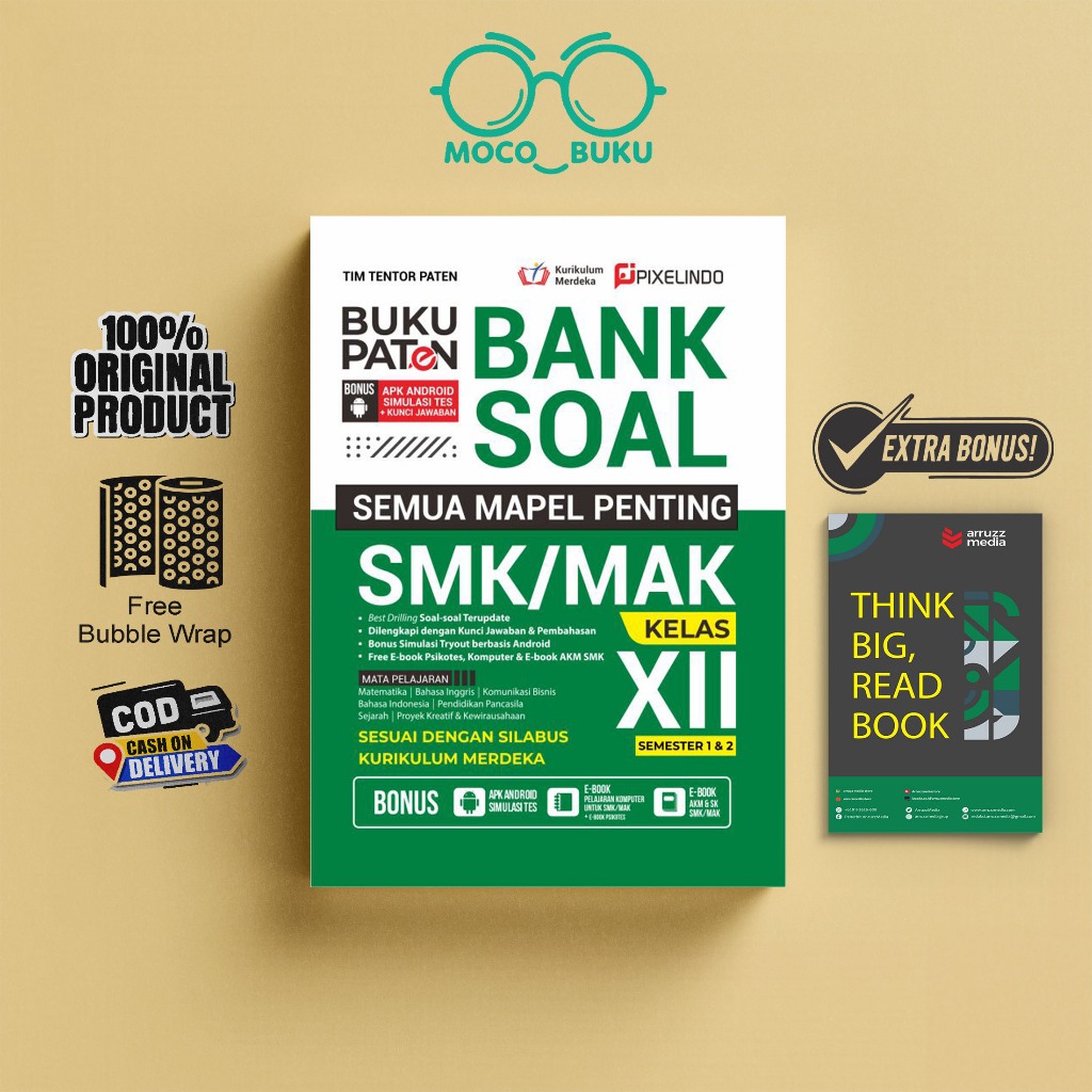 Jual Buku Paten Bank Soal Semua MAPEL Penting SMK/MAK Kelas XII Silabus ...