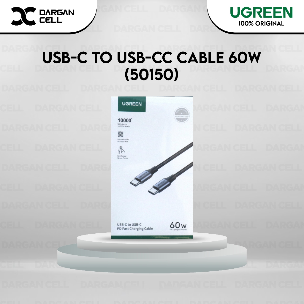 Jual UGREEN USB-C TO USB-C CABLE PD FAST CHARGING 60W (50150) | Shopee Indonesia