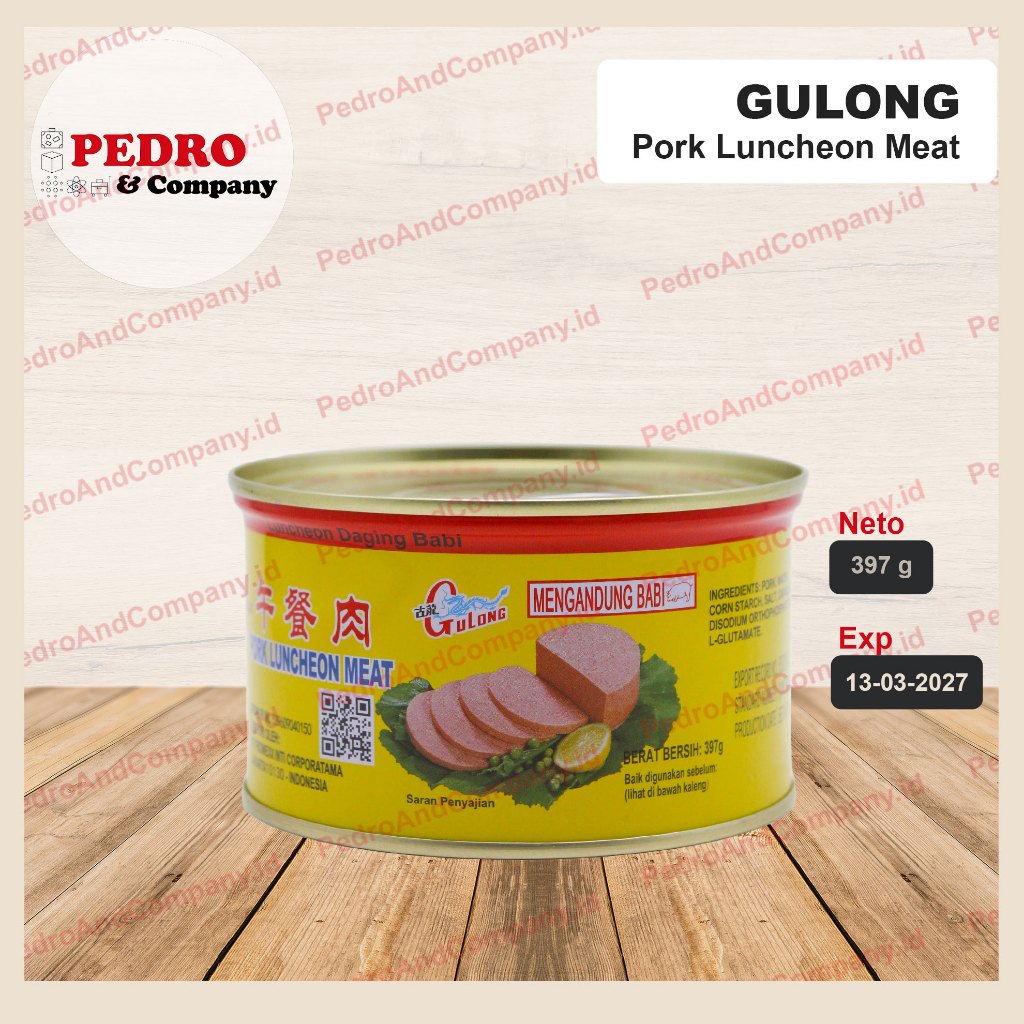 Jual Gulong pork luncheon meat 397 gram - daging kaleng babi | Shopee Indonesia