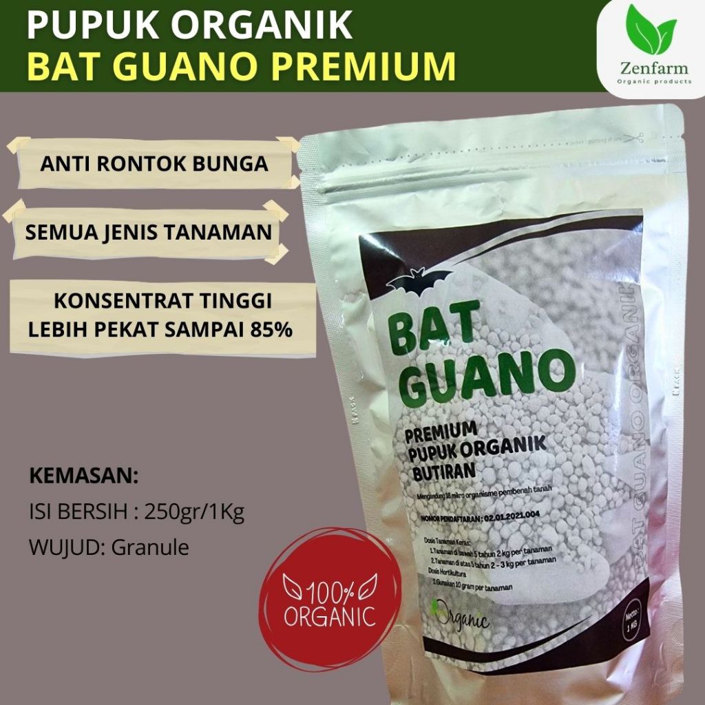 Jual Pupuk Guano Organik 1 Kg Kelelawar Murni Granule Modern Guano ...