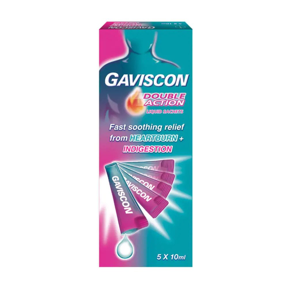 Jual Gaviscon Chewable Tablet / Liquid Sachet Double Action obat maag ...