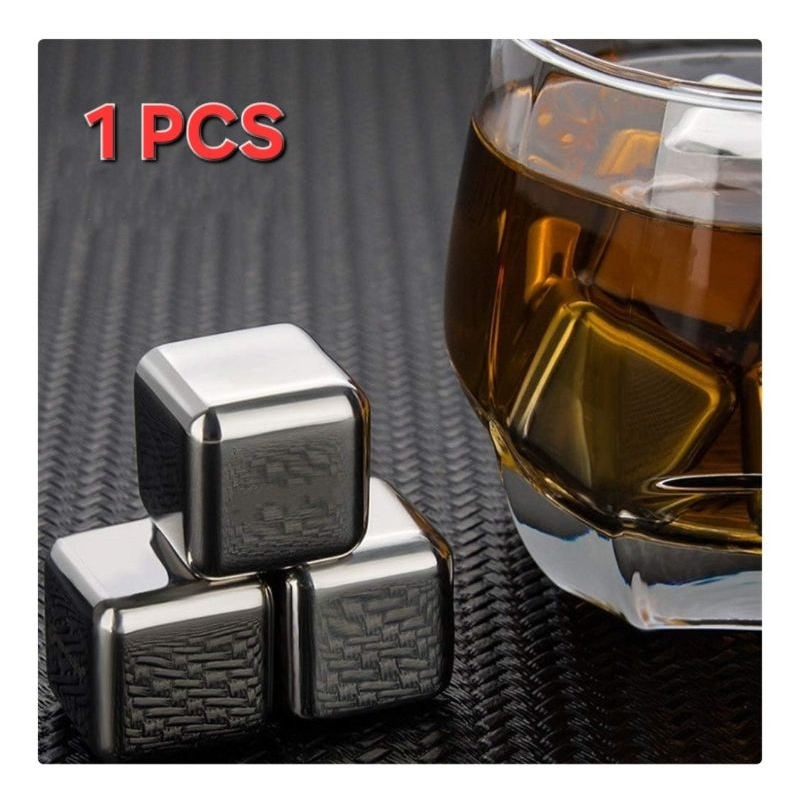 Jual Es Batu Reusable Stainless Steel Ice Cube 8 PCS | Shopee Indonesia