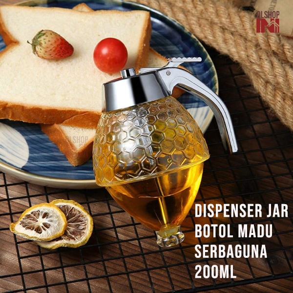 Jual Wadah Madu Minimalis Serbaguna Honey Bottle Jar 200ml Material Akrilik dan ABS food grade ...
