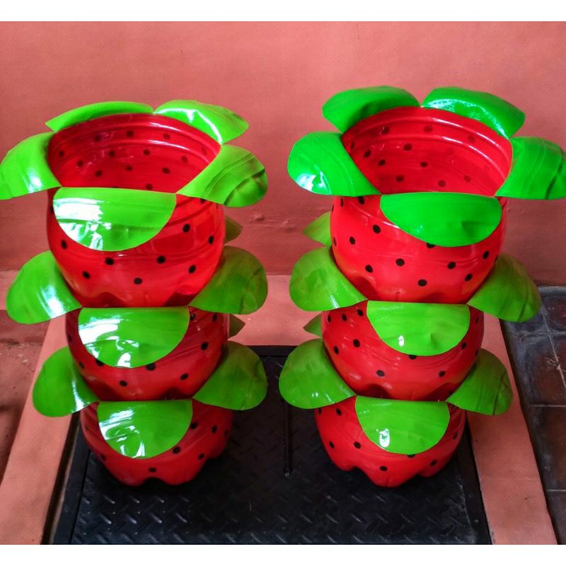 Jual Pot dari galon le minerale besar (15 liter)... Model buah²an segar ...