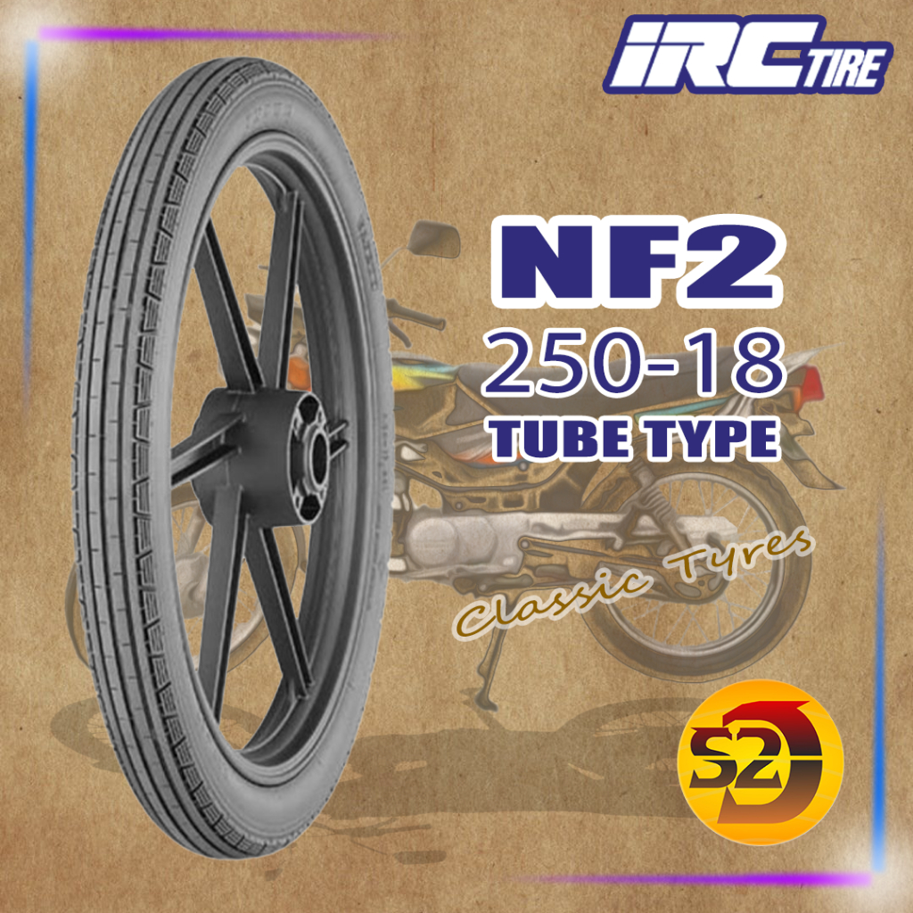 Jual BAN LUAR IRC NF2 NF 2 UKURAN 250-18 TUBE TYPE KLASIK CLASSIC BAN ...
