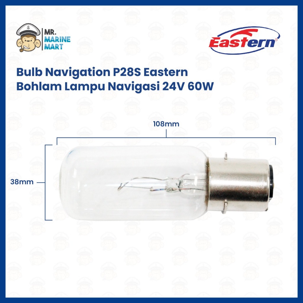 Jual Bohlam Lampu Navigasi P28S 24V 60W | Shopee Indonesia