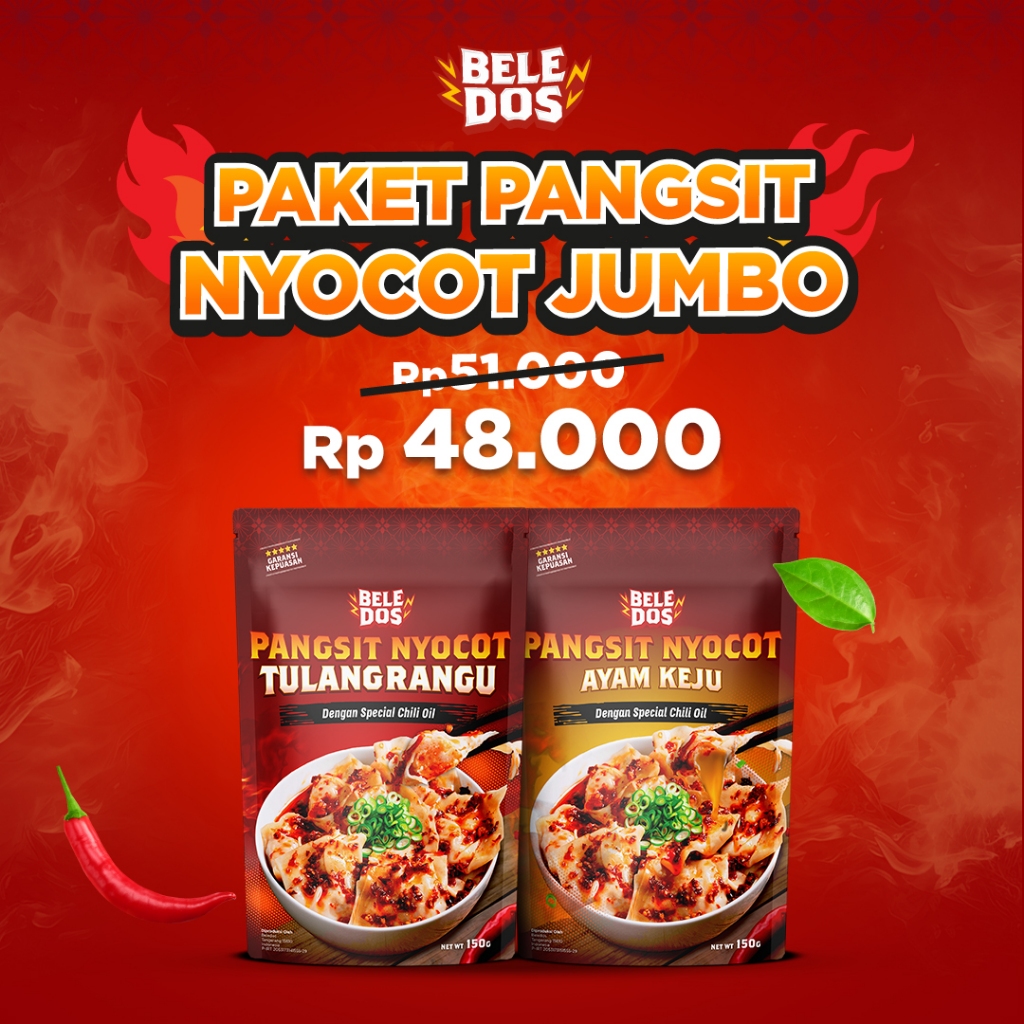 Jual Beledos Paket Pangsit Nyocot Jumbo (Bisa Digoreng atau Direbus ...