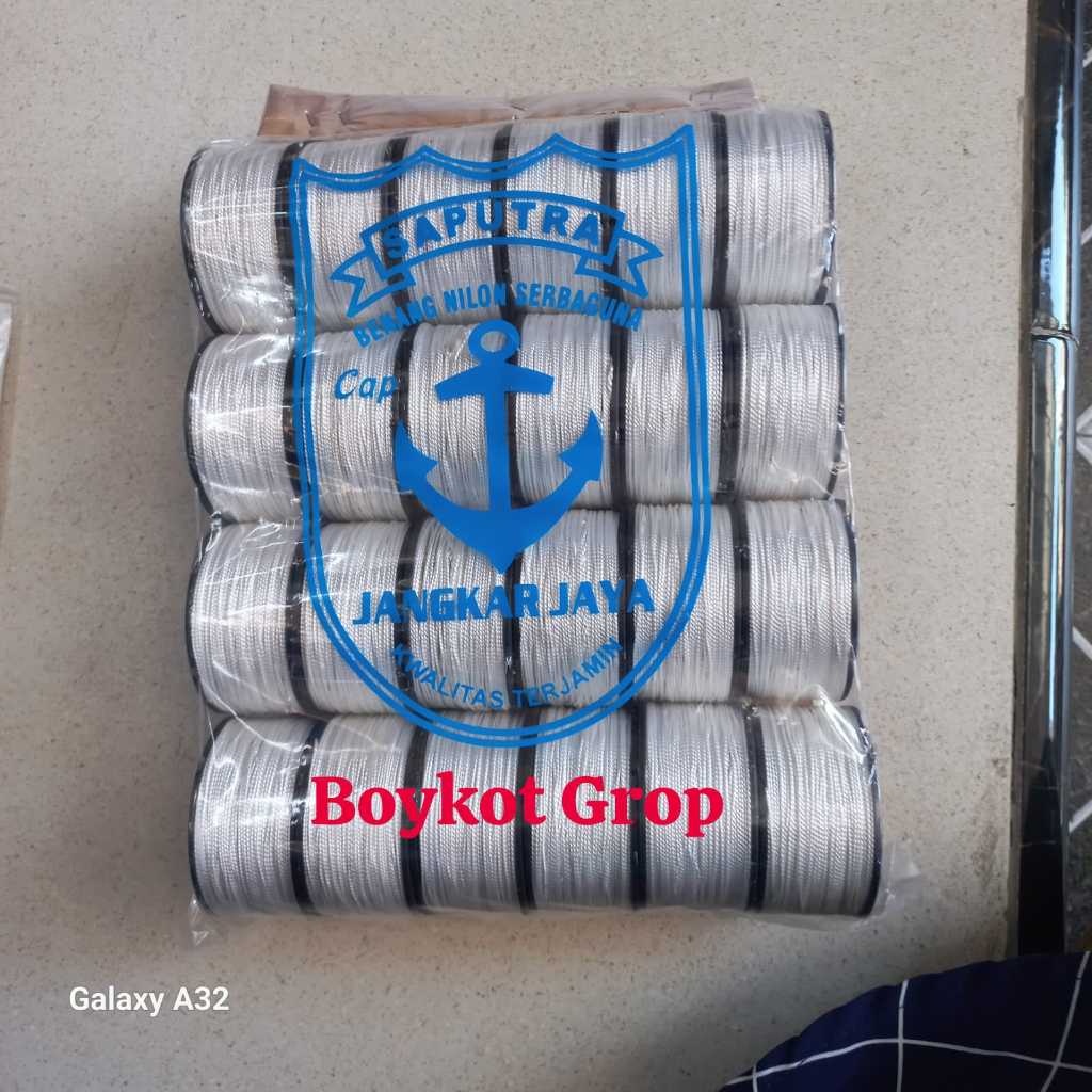 Jual Tali nilon / tali bendera plastik tali benang nylon 1 pack isi 24 ...