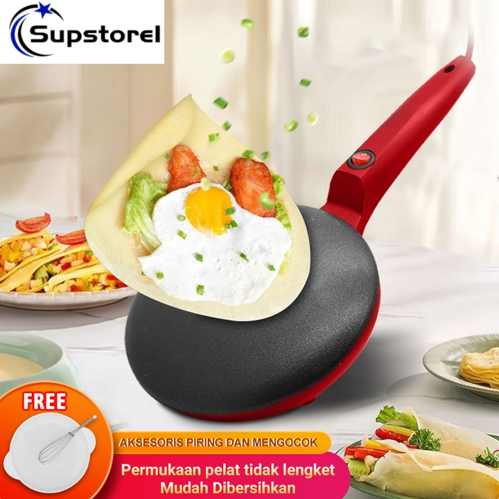 Jual Pancake Maker Crepes Maker Alat Pembuat Crepes [Free pengocok ...
