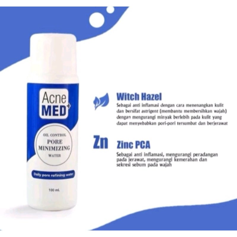 Jual ACNEMED OIL CONTROL PORE MINIMIZING WATER 100ml / ACNE MED TONER ...