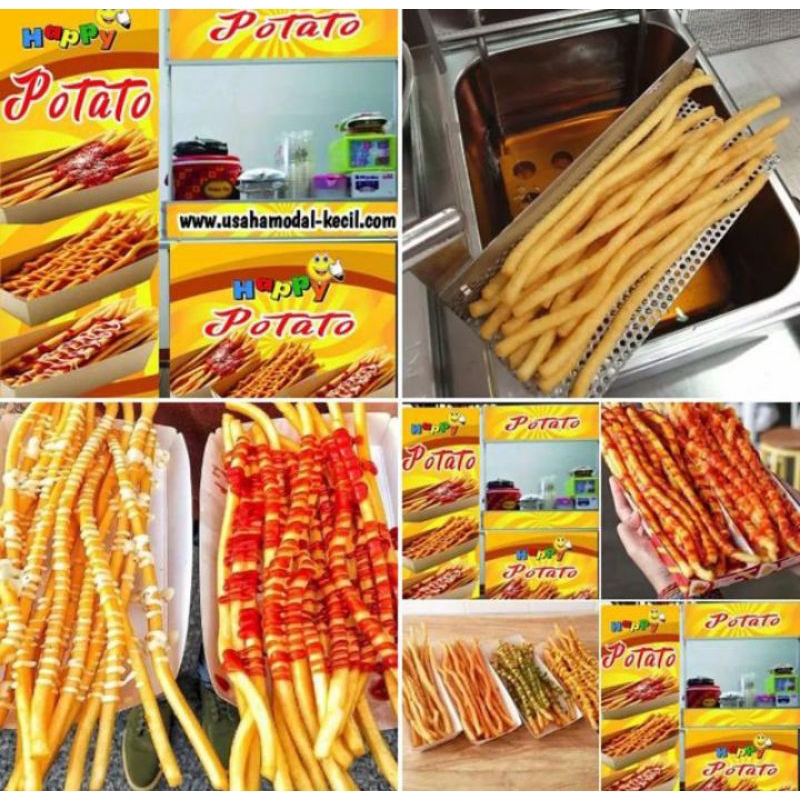 Jual PAKET USAHA FRANCHISE MAKANAN LONG POTATO | Shopee Indonesia