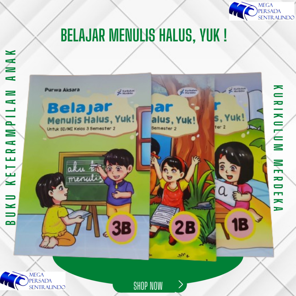 Jual BUKU AYO BELAJAR MENULIS HALUS / MENULIS TEGAK SAMBUNG / MENULIS ...