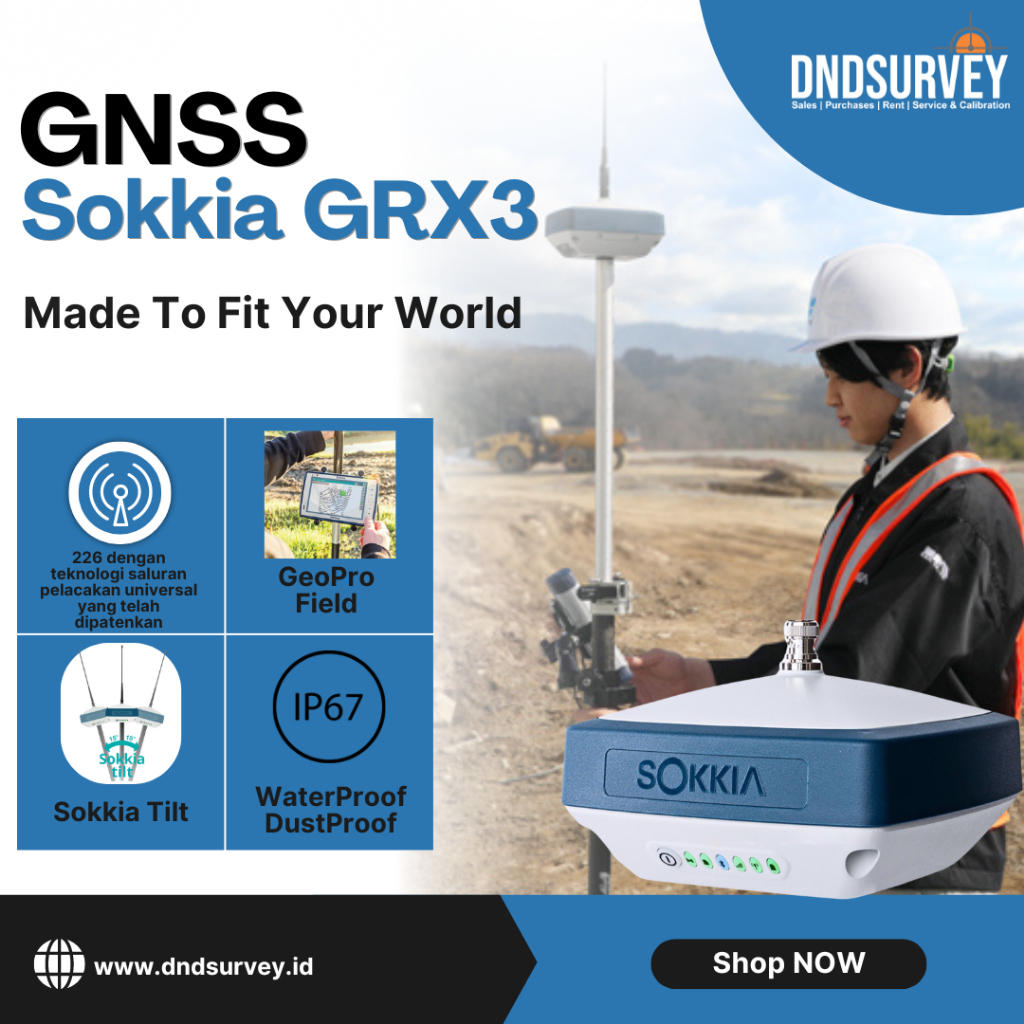 Jual Sokkia Gps Rtk Sokkia GRX3 Gnss Rtk Geodetik Statik Bergaransi | Shopee Indonesia