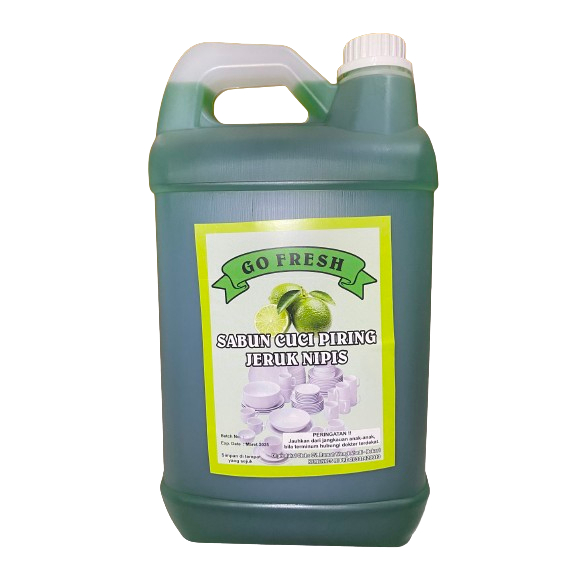 Jual Gofresh Sabun Cuci Piring Cair Jeruk Nipis Bersih Wangi Anti Noda 1 Liter dan 5 Liter ...